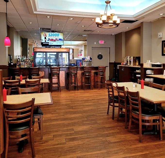 Warm wood tones and comfortable seating create the perfect backdrop for memorable meals. This isn't Instagram-bait d&eacute;cor &ndash; it's genuine hospitality.