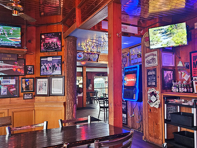 Inside, wooden beams and cozy lighting create the perfect Portland hideaway&mdash;part sports bar, part comfort food sanctuary, all character.