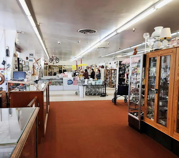 Step inside and the hunt begins! Those red floors have guided countless treasure seekers through this labyrinth of nostalgia.