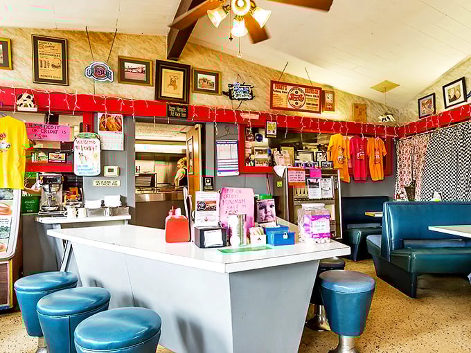 Step inside and time travel to the golden age of American diners&mdash;blue vinyl stools, memorabilia-lined walls, and the promise of comfort food perfection.