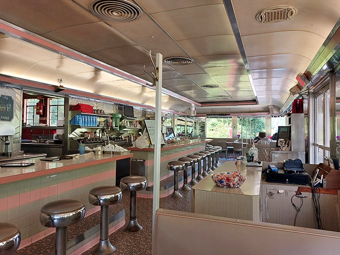 Step back in time without leaving the present. Those counter stools have witnessed countless coffee refills and life stories shared over pie.