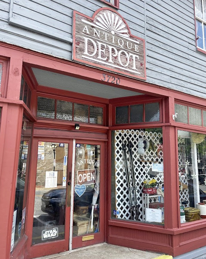 Step through these doors and prepare to time travel. That lattice window display offers just a tiny peek at the wonders within.