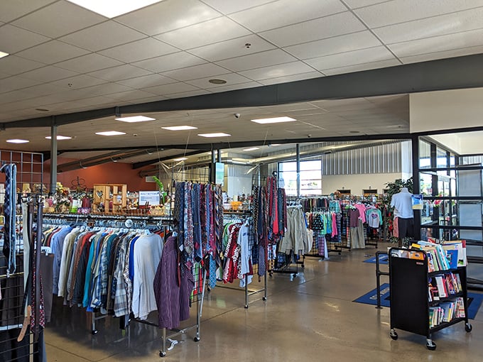 Racks of possibility stretch toward the horizon&mdash;each hanger a potential fashion statement waiting for its second chance at stardom.