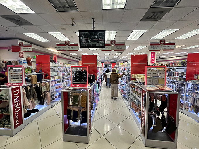 Walking these gleaming aisles feels like entering an alternate dimension where everything is meticulously arranged and surprisingly affordable.