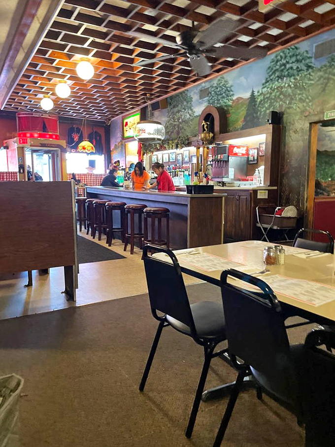 Step inside and time stands still &ndash; neon lights, checkered tablecloths, and murals of the Italian countryside create an atmosphere no focus group could design.