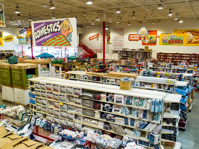 Step inside and behold the wonderland of possibilities&mdash;where colorful signage guides you through departments like a roadmap to savings paradise.