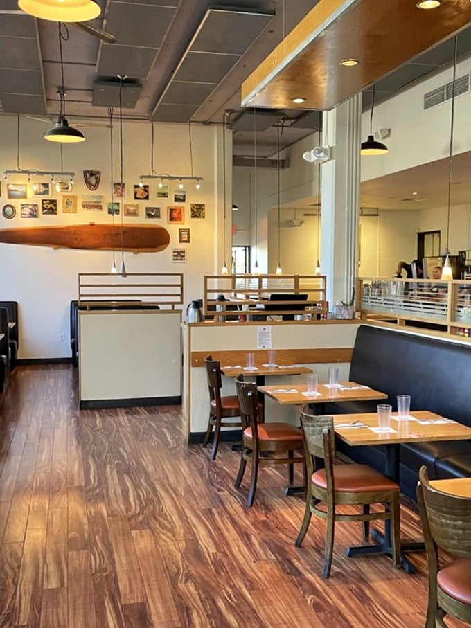 Warm wood tones, natural light, and thoughtful design create the perfect backdrop for brunch magic. It's like dining in your coolest friend's kitchen.