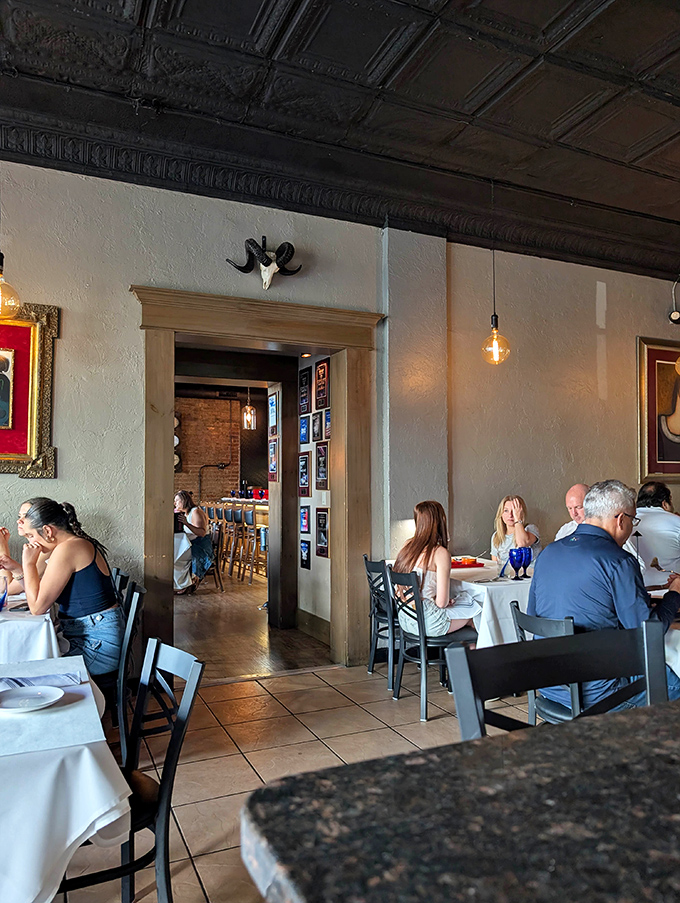 The dining room strikes that perfect balance&mdash;elegant enough for anniversary dinners yet comfortable enough that you won't feel underdressed in your "good" jeans.