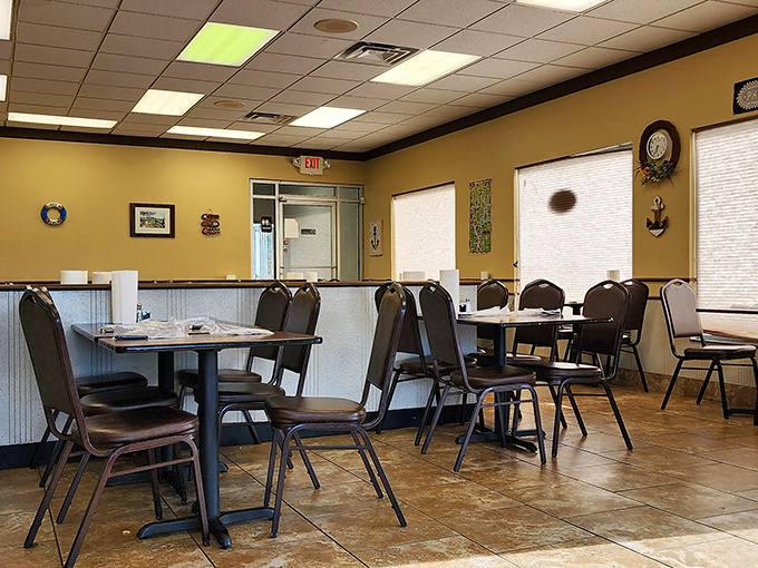 Simple, comfortable, and unpretentious&mdash;the dining room sets the stage for food that needs no fancy backdrop to shine.