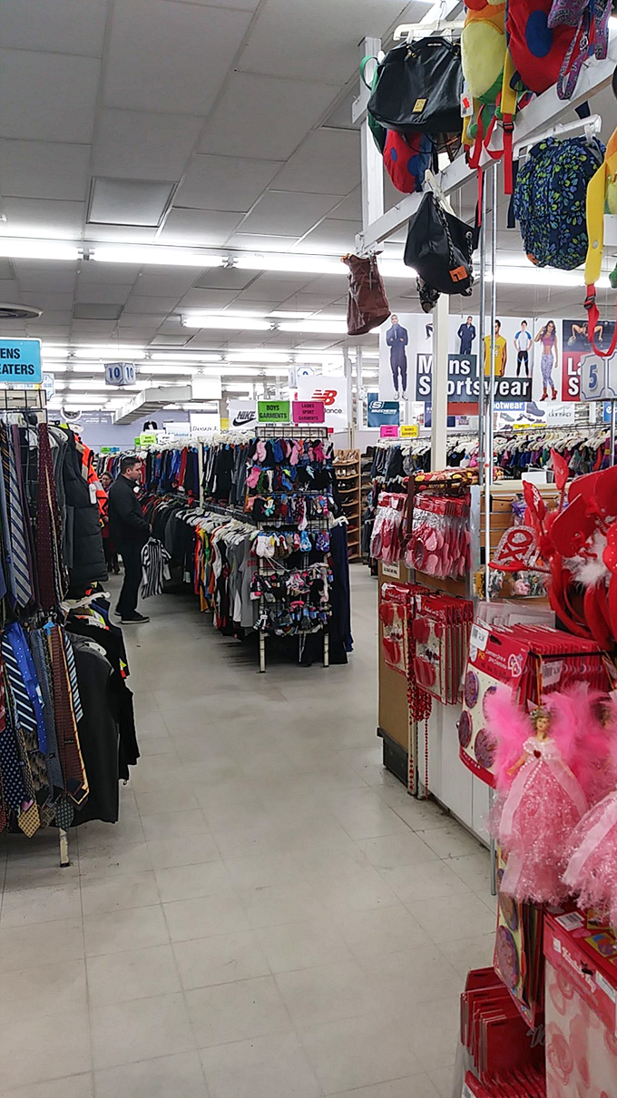 Racks upon racks stretch toward the fluorescent horizon &ndash; the Lewis and Clark expedition of thrifting begins here.