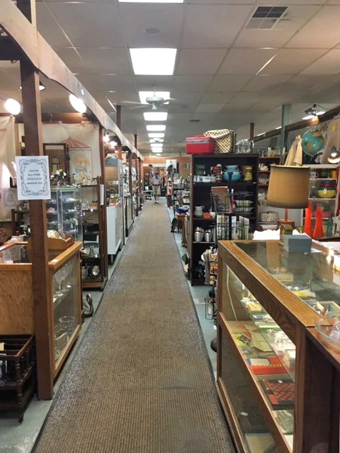 Endless aisles of possibility stretch before you, each booth a different chapter in America's material history.