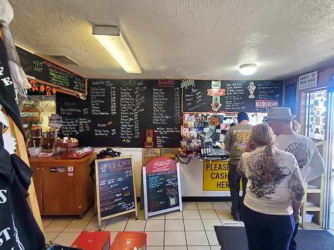 Where the menu is written in chalk and the welcome is written in smiles. The blackboard specials at Cafe 247 tell stories of comfort food perfection.