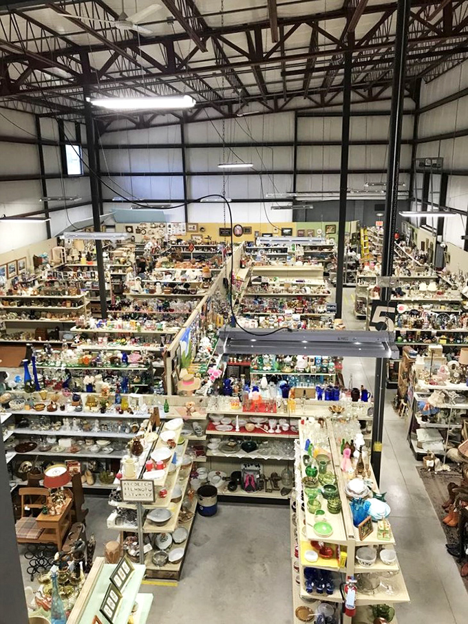 From this bird's-eye view, the vastness becomes clear&mdash;this isn't just shopping, it's an archaeological expedition through America's collective attic.