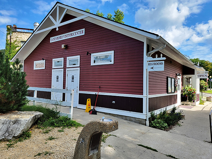 The Lanesboro Visitor Center&mdash;where "just passing through" turns into "maybe I should look at real estate listings" after one conversation with the locals.