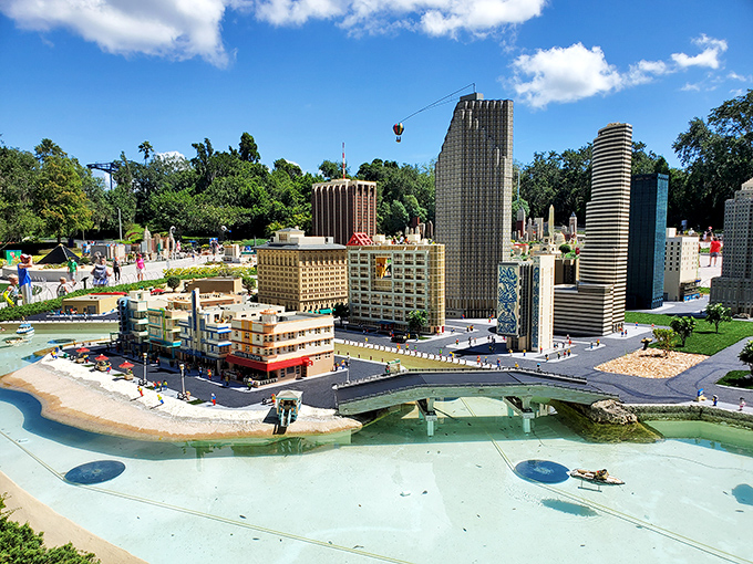 LEGOLAND's miniature skyline offers a whimsical perspective on urban living. Here, even skyscrapers seem affordable and traffic jams are adorably manageable.