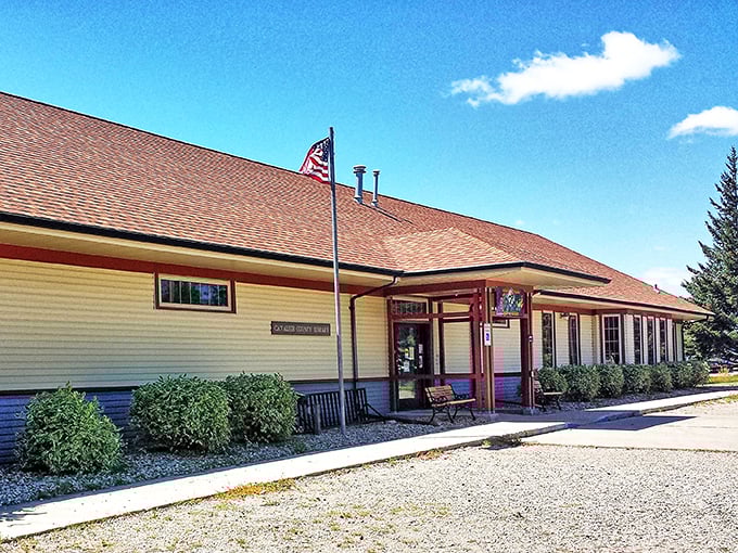 The Langdon Public Library welcomes visitors with classic small-town charm and a wealth of knowledge.