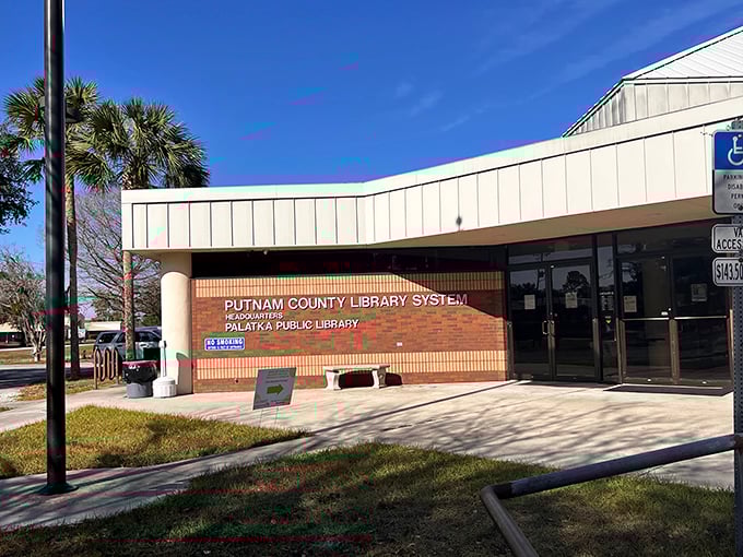 The Putnam County Library: where retirees discover that free air conditioning and unlimited books beat expensive entertainment subscriptions.