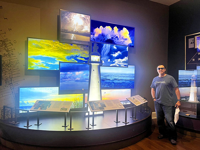 Not just a pretty face&mdash;this exhibit showcases the lighthouse's weather-defying engineering and Gulf Coast significance.