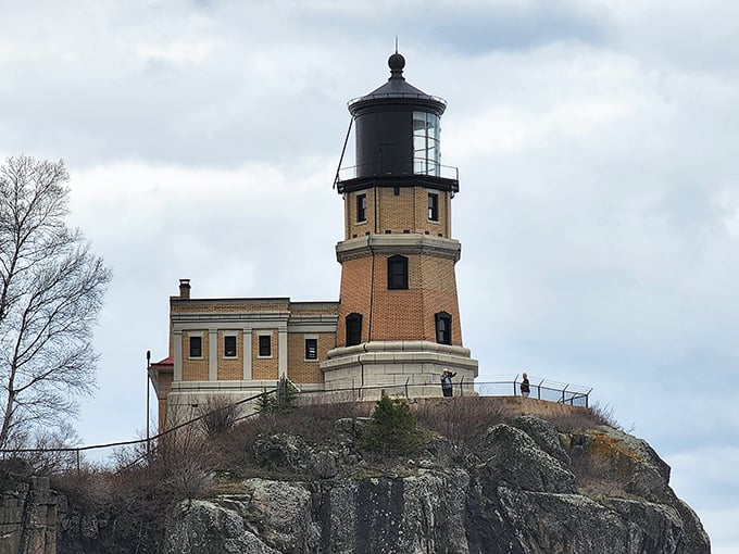 Standing sentinel since 1910, this brick tower has witnessed countless storms, shipwrecks, and marriage proposals. The ultimate "I've got your back" friend of Lake Superior.