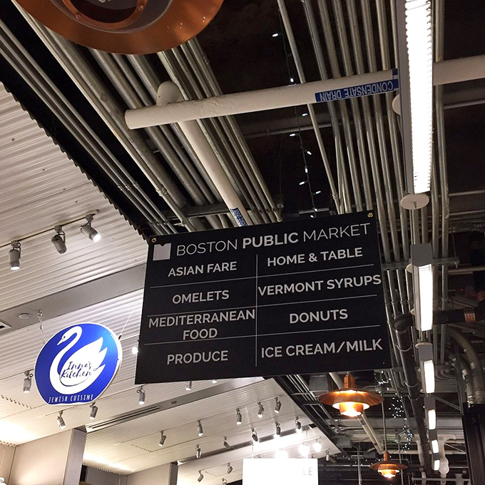 Navigation made delicious! This hanging sign doesn't just point the way&mdash;it's a roadmap to your next food obsession.