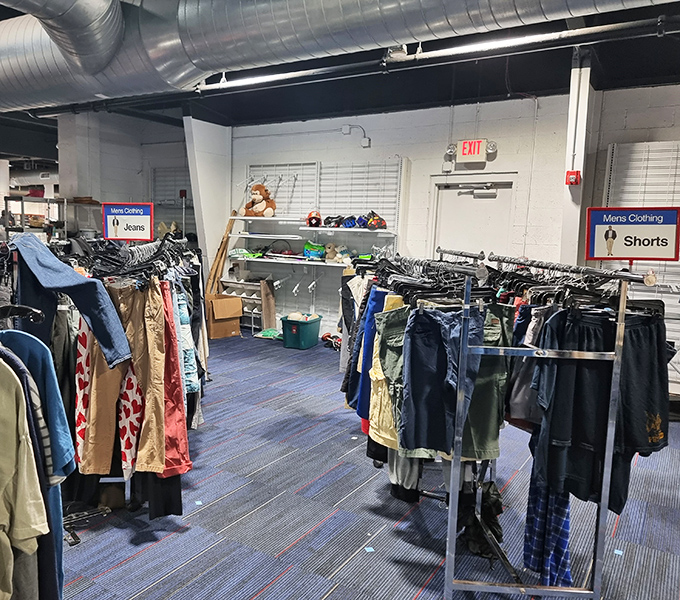 Organized chaos at its finest &ndash; where men's fashion from every decade peacefully coexists on color-coordinated racks.