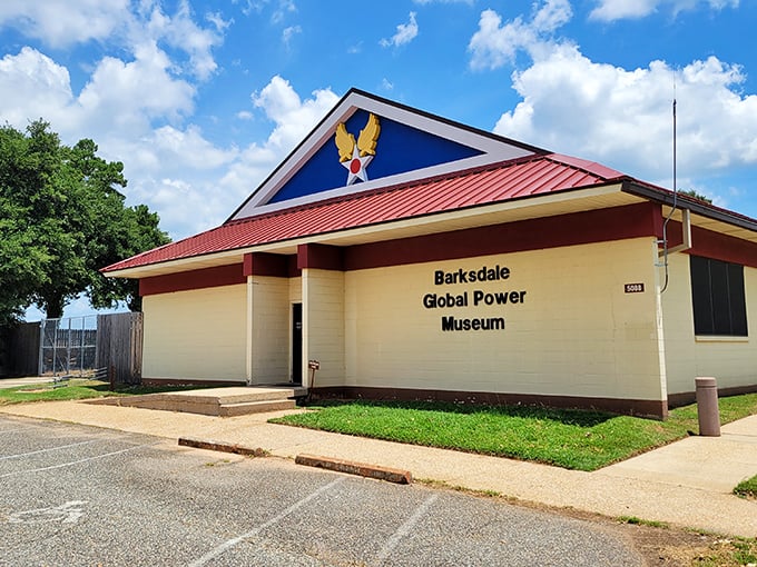 The museum's unassuming exterior belies the aviation treasures within, like finding a five-star restaurant in a strip mall.