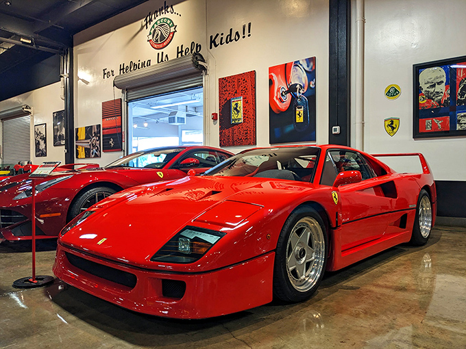 "Thanks for helping us help kids!" The museum's charitable mission gives you permission to drool over these supercars guilt-free. Philanthropy never looked so fast.