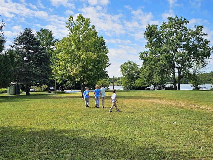 Three generations proving that the best adventures don't require Wi-Fi or admission tickets.