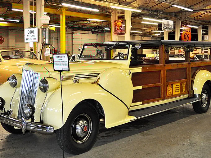 This cream-colored Packard Safari woody wagon isn't just transportation&mdash;it's a rolling piece of American nostalgia that practically begs for a coastal road trip.