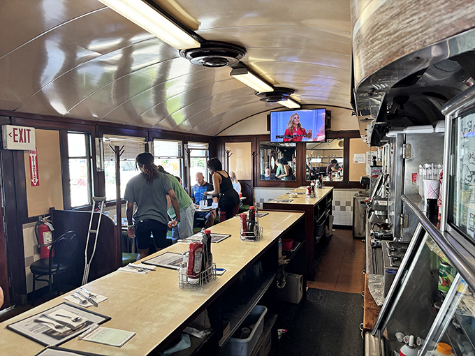 Step inside and you're transported to a simpler time&mdash;curved ceiling, counter seating, and the promise of breakfast perfection all in one cozy capsule.