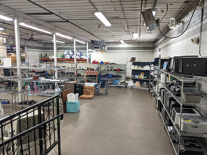 Organized chaos at its finest—shelves lined with potential discoveries waiting for someone to say, "Where have you been all my life?"