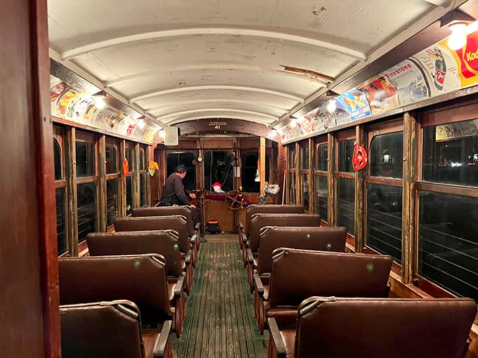 Step inside this beautifully preserved vintage railcar and you're instantly transported to an era when travel was an elegant affair, not just a means to an end.