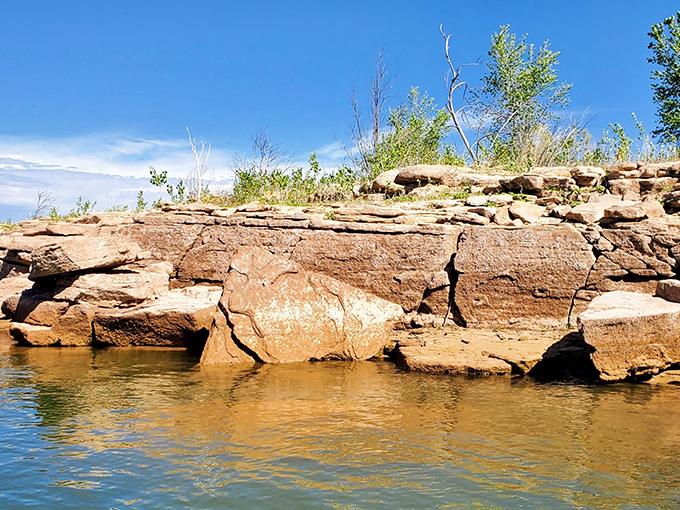 These weathered rocks have been standing guard here longer than any of us have been worrying about stuff.