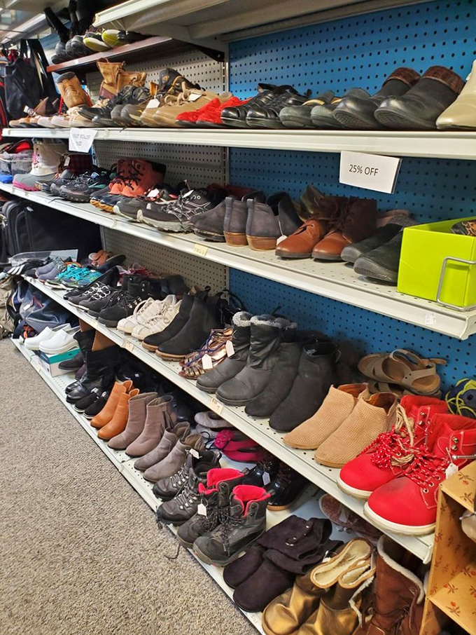 Footwear fantasies come true in these aisles. From practical boots to statement sneakers, your next favorite pair is waiting.