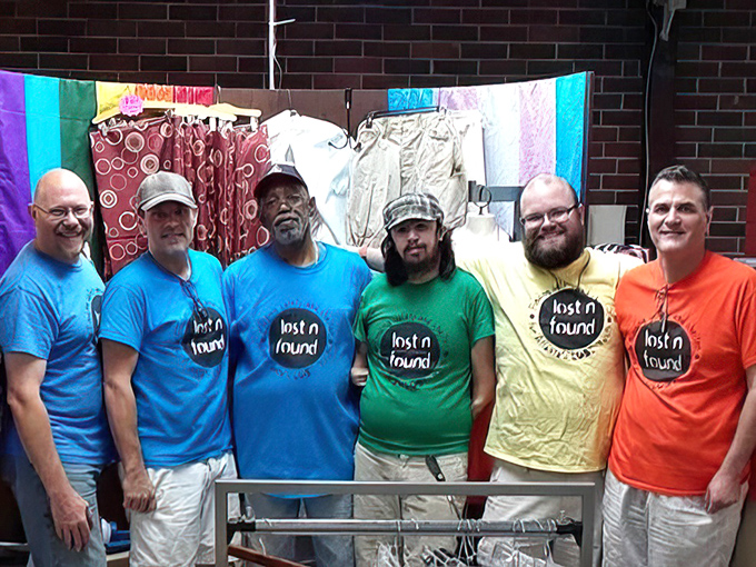 The colorful team behind the mission wears their values literally on their shirts, bringing vibrant energy to this Atlanta treasure hunt.