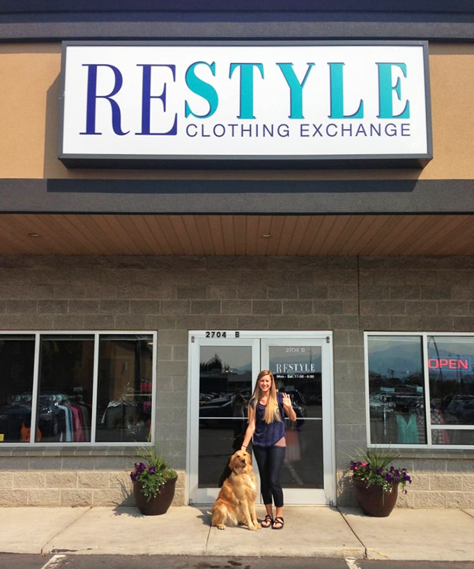 Like a treasure chest disguised as a storefront, ReStyle's welcoming fa&ccedil;ade invites curious shoppers to step into a world of sustainable style.