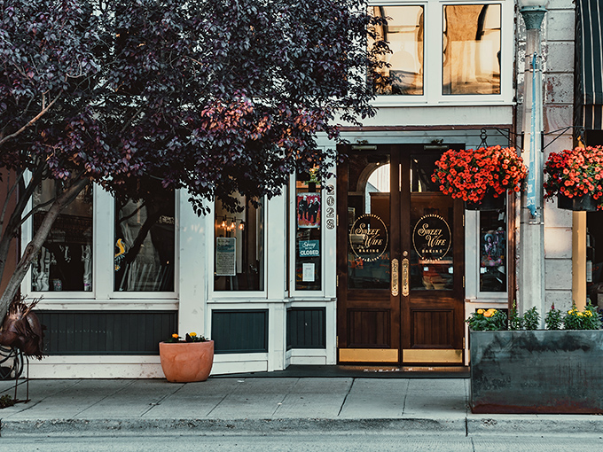 The Sweet Wife Bakery's elegant storefront promises what every small town deserves &ndash; pastries worth getting out of your pajamas for before noon.