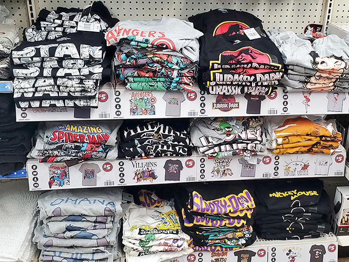 Pop culture paradise at pocket-friendly prices! From Star Wars to Jurassic Park, wear your fandom proudly without your wallet filing for bankruptcy protection.