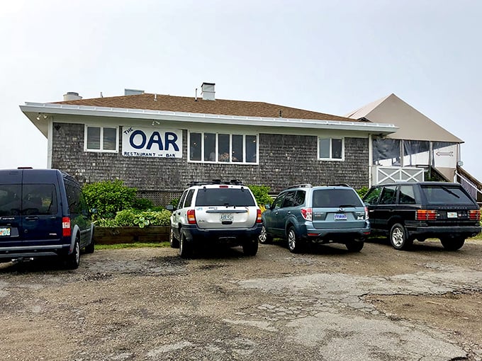 The Oar isn't just a restaurant&mdash;it's an island institution. Come for the legendary mudslides, stay for the harbor views that make everything taste twice as good.
