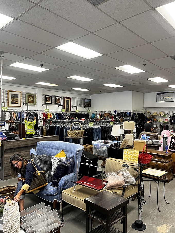 Furniture hunting becomes an archaeological dig through decades of style. That blue velvet chair isn't just seating&mdash;it's your next reading nook waiting to happen.