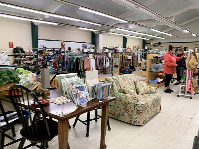 Not your grandmother's jumble sale! The Arc's meticulously organized interior transforms secondhand shopping into a department store experience.