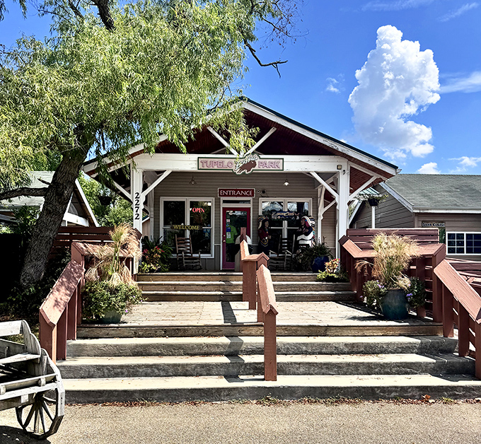 The rustic charm of Tupelo's Nursery Park invites visitors to slow down and breathe. Those rocking chairs aren't just for show&mdash;they're practically begging you to sit a spell.