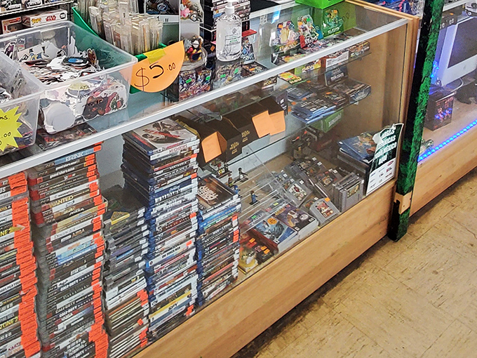 Gaming history stacked higher than my college debt. From retro classics to yesterday's "must-haves," this digital time capsule awaits the nostalgic player. 