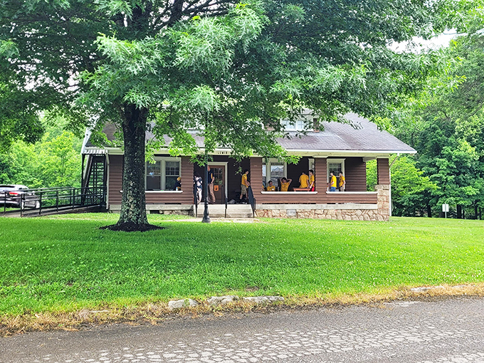 This charming cottage surrounded by lush greenery offers a glimpse into the affordable housing that makes Weston a retiree's dream. Room to breathe without breaking the bank!