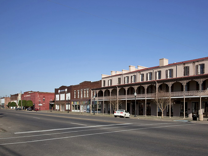 These vintage storefronts along Water Avenue aren't just buildings; they're time machines with brick and mortar, waiting for curious explorers.
