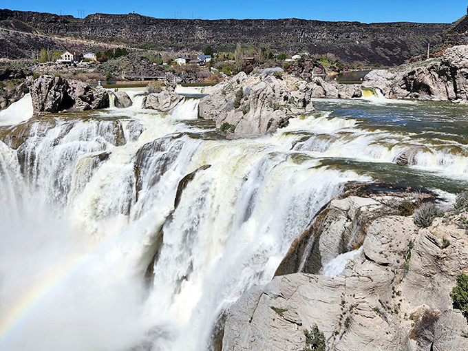 The "Niagara of the West" showing off its full springtime glory. Those aren't special effects&mdash;that's just Idaho casually flaunting its natural splendor.