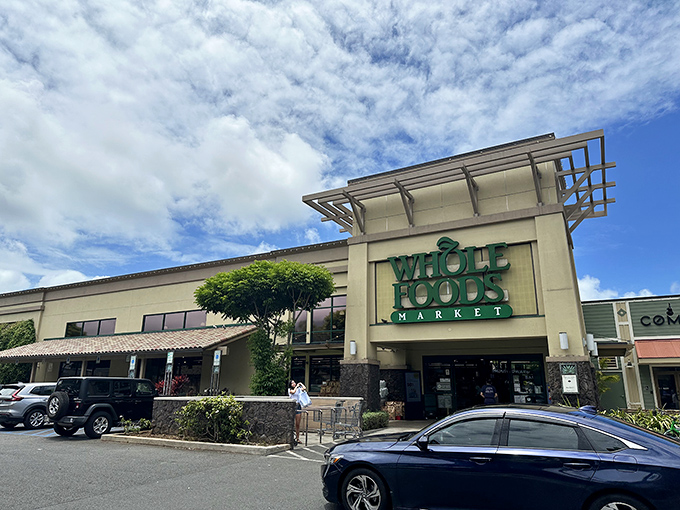 Your grocery run just got a whole lot more scenic than the usual mainland strip mall experience. 