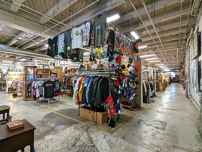 Vintage clothing heaven awaits down these industrial corridors. The t-shirt collection alone could outfit a documentary about every Wisconsin concert since Woodstock.