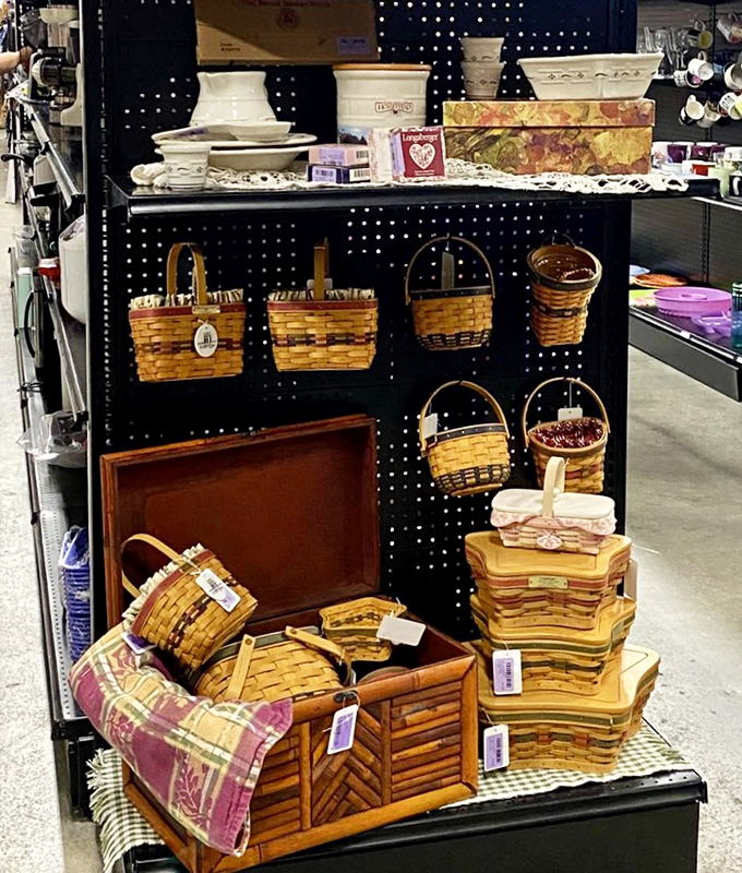 Basket case in the best possible way! This meticulously organized display showcases handcrafted woven treasures that Martha Stewart would covet for her Easter gatherings.