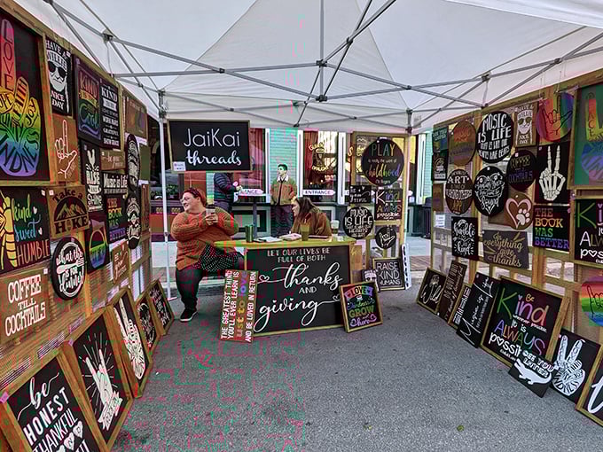 Colorful wisdom for your walls! These handcrafted signs offer everything from coffee affirmations to gentle reminders about kindness&mdash;Iowa philosophy in portable form.